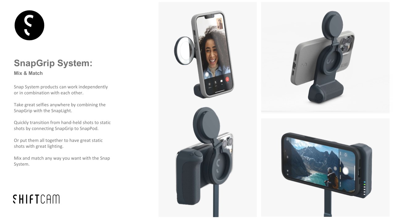 euronics. SHIFTCAM Snap Grip Creator Kit Midnight Smartphone Kit